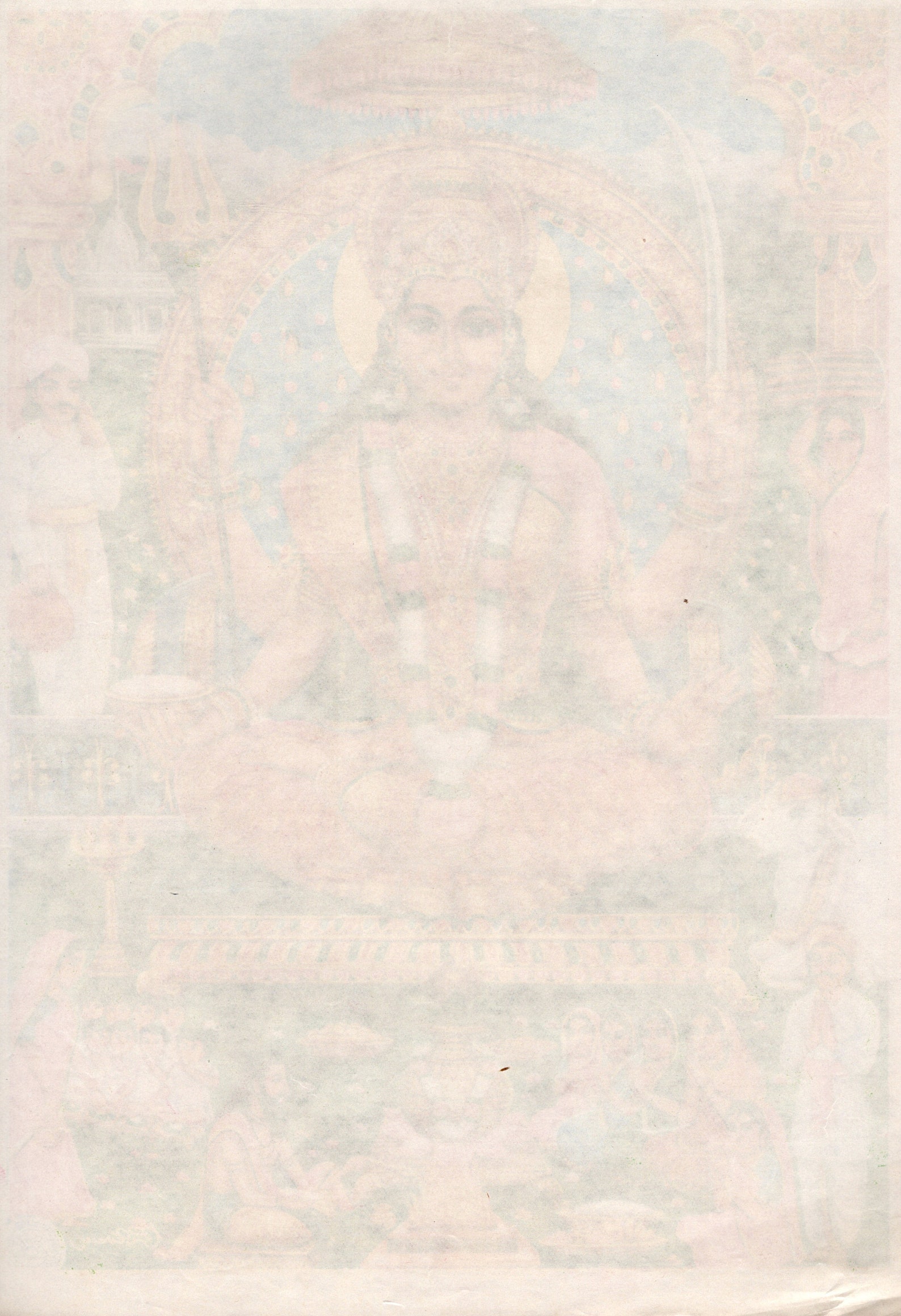 Santoshi Mataji ... Large Vintage Indian Hindu Devotional Poster Print ...