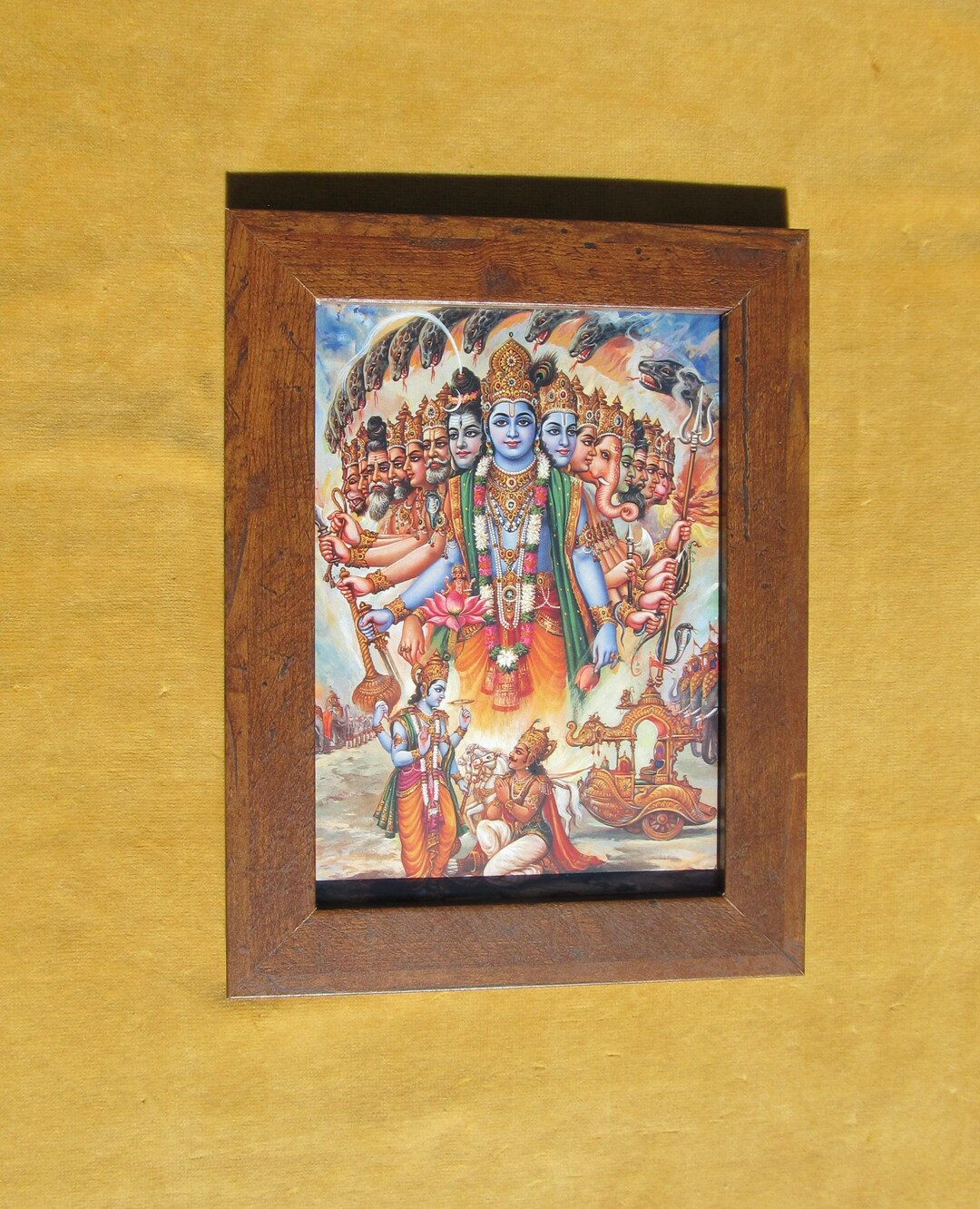 Framed 1990's Card of Krishna. - Etsy