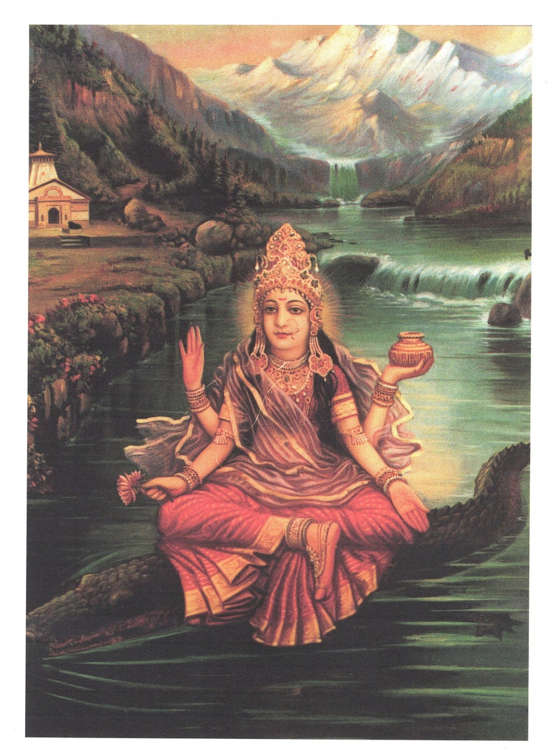 Ganga Devi ... Contemporary Reprint of Vintage Indian Print. - Etsy