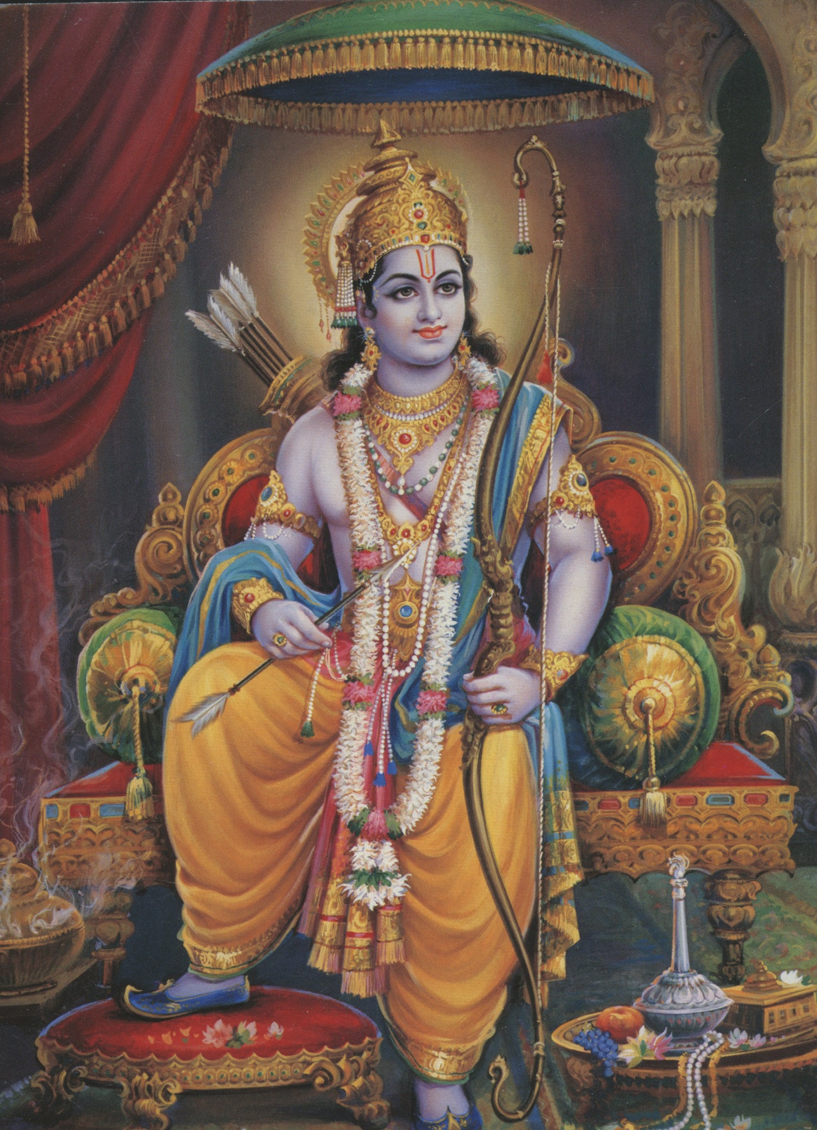 Buy Framed 1990's Card of Lord Rama. Online in India - Etsy