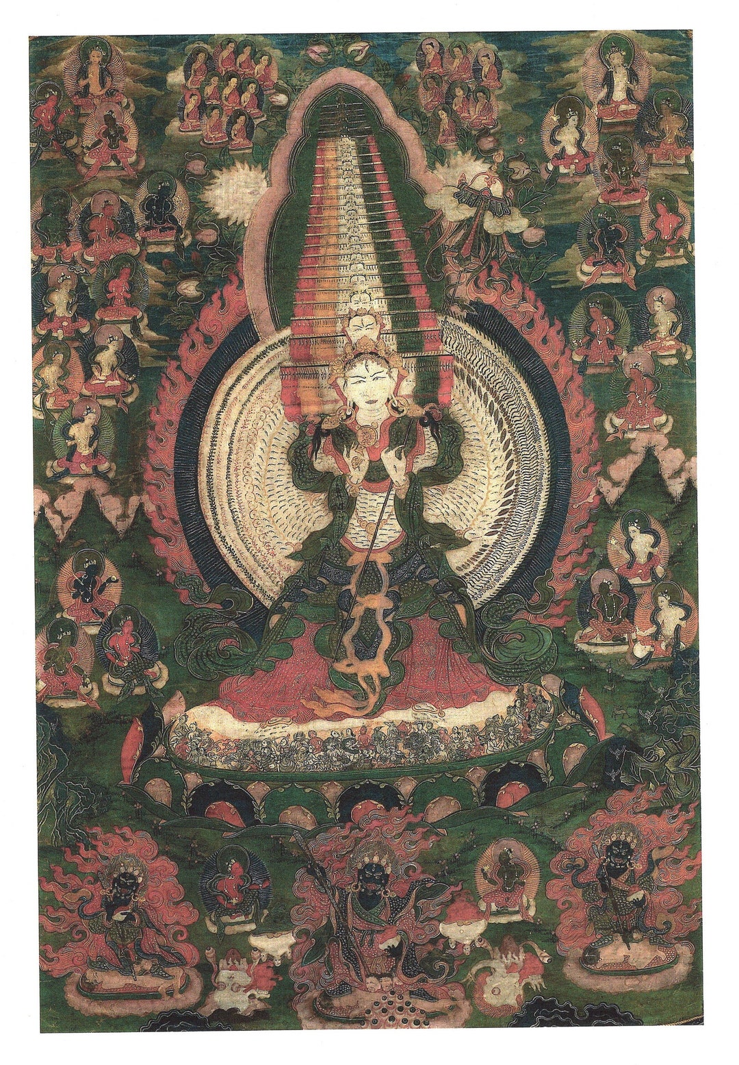 Sitapatra Contemporary Print of Vintage Tibetan Thanka. - Etsy