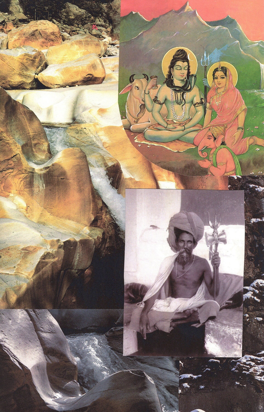 Collage Art ... Holy Man 1 - Etsy