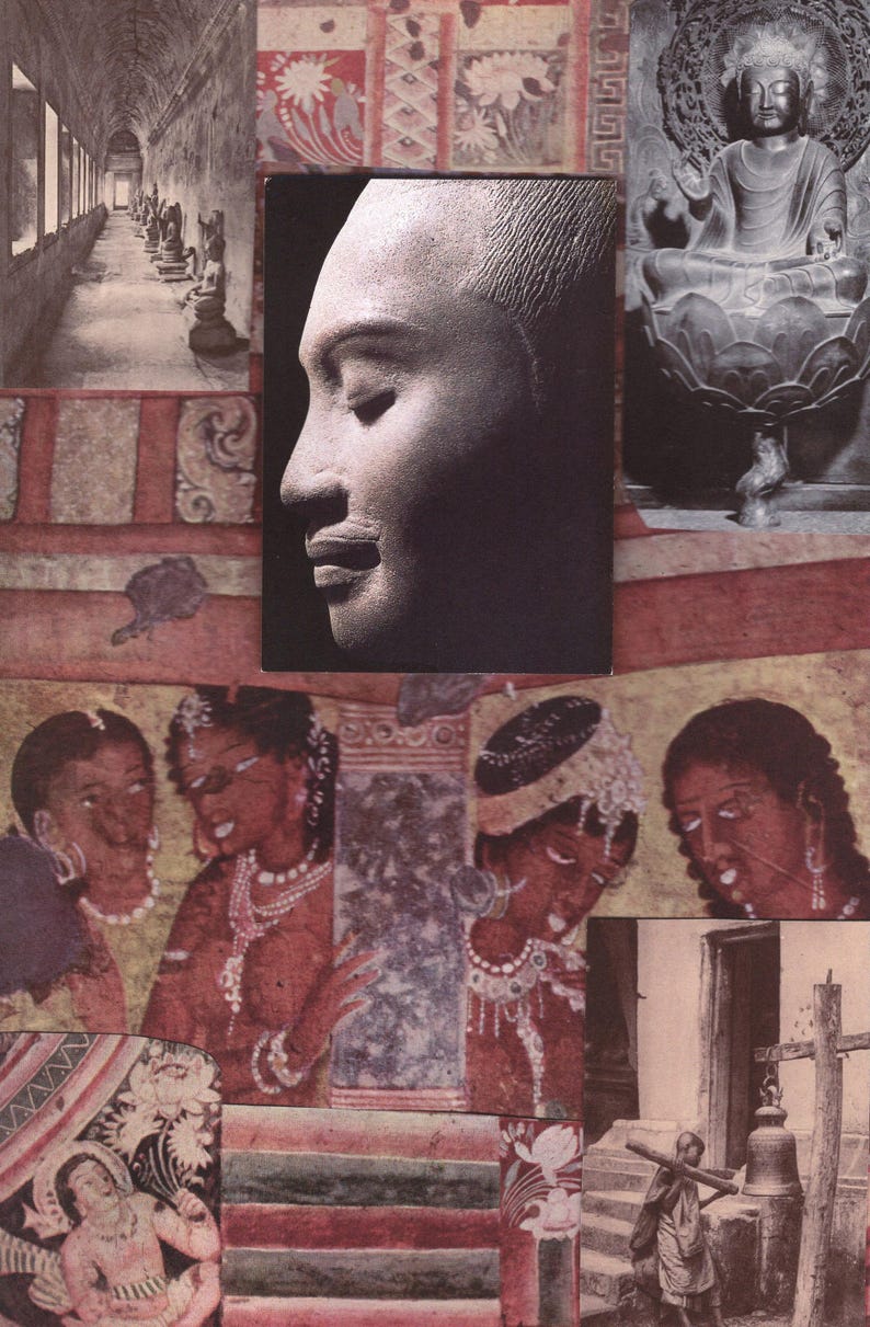 Collage Art ... Buddha #12. - Etsy