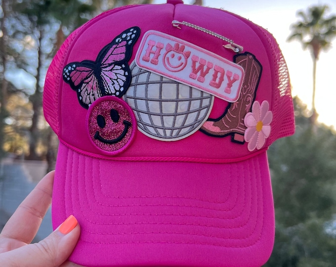Trucker Hat With Patches, Retro Trucker Hat for Women, Hat Patches ...