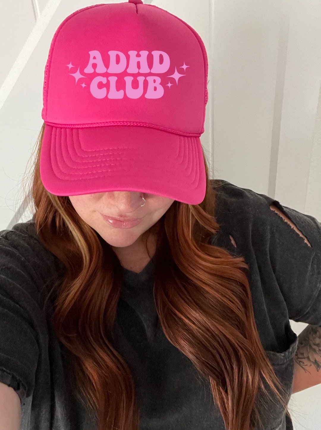 ADHD Club Trucker Hat Western Trucker Hat Bachelorette Hat - Etsy