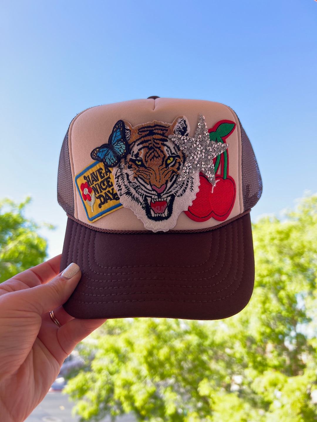 Trucker Hat With Patches, Retro Trucker Hat for Women, Hat Patches ...