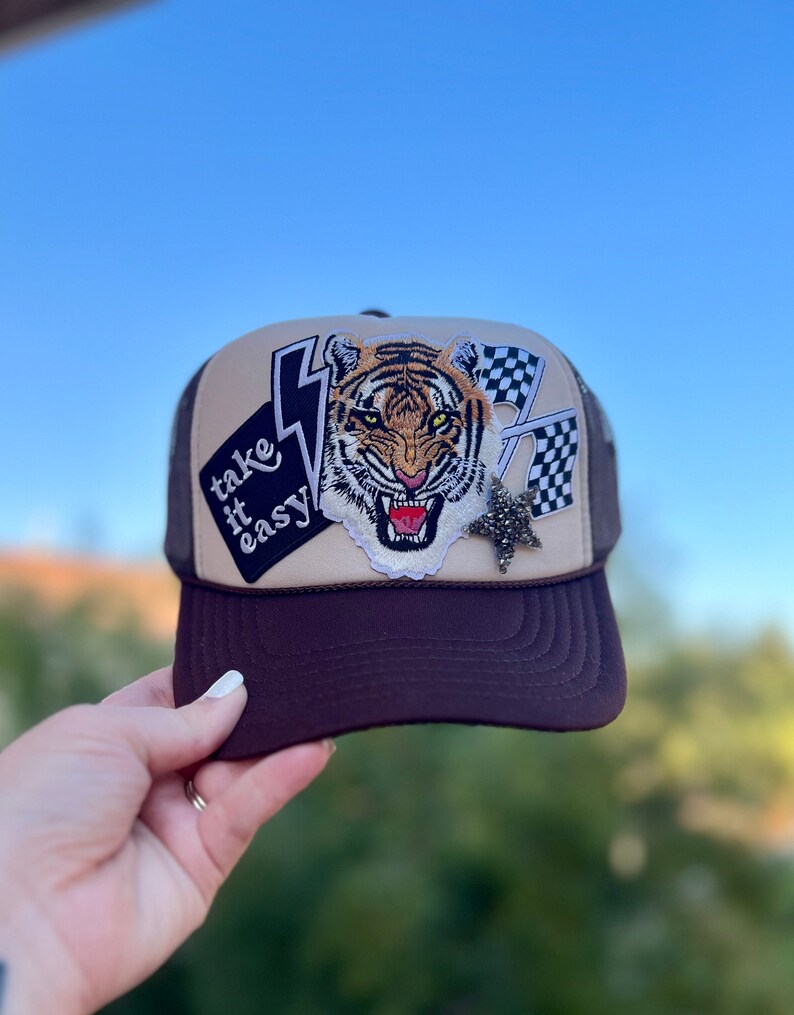 Trucker Hat With Patches, Retro Trucker Hat for Women, Hat Patches, Custom Trucker, Patch ...