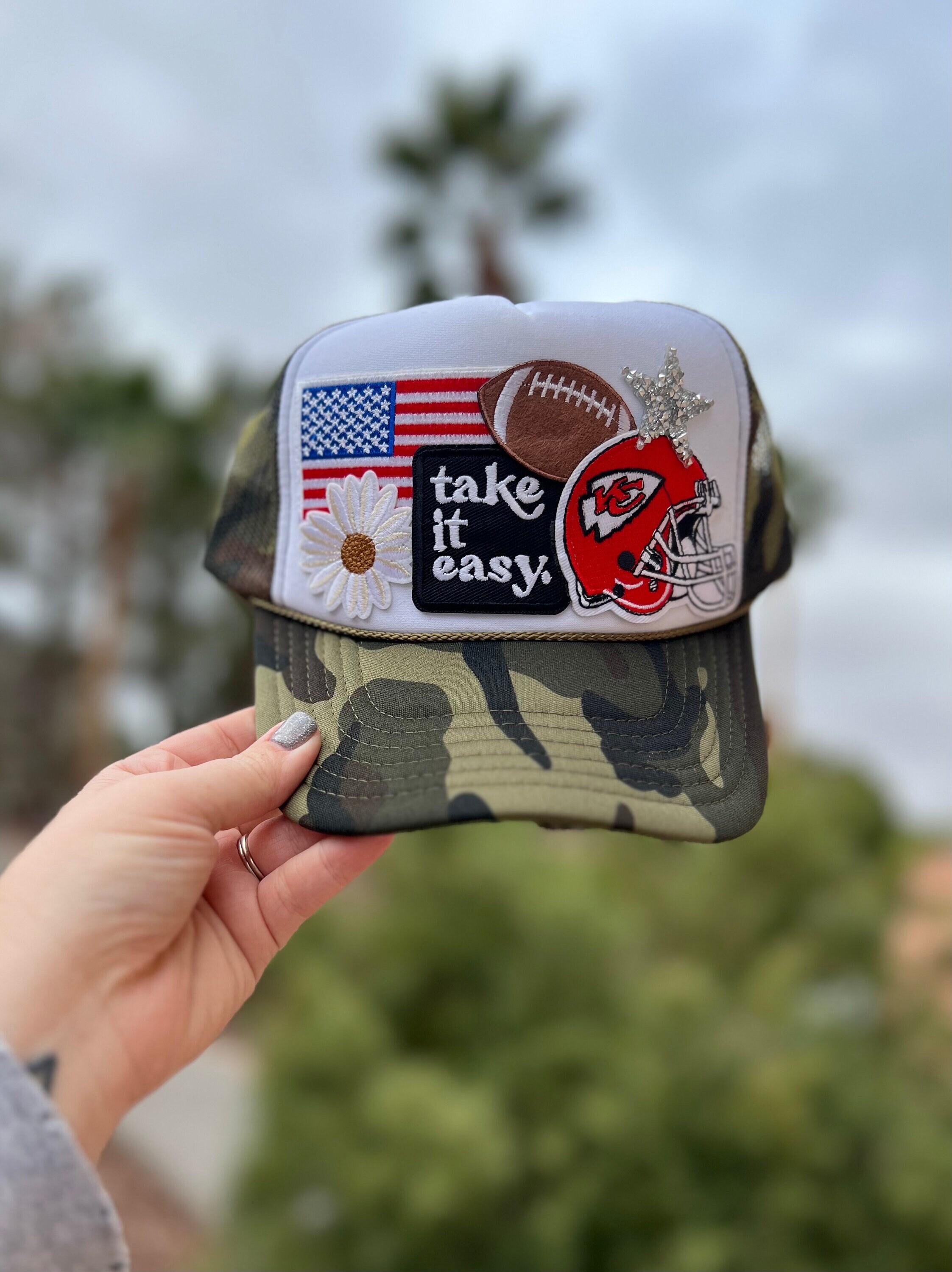 Trucker Hat With Patches, Retro Trucker Hat for Women, Hat Patches ...