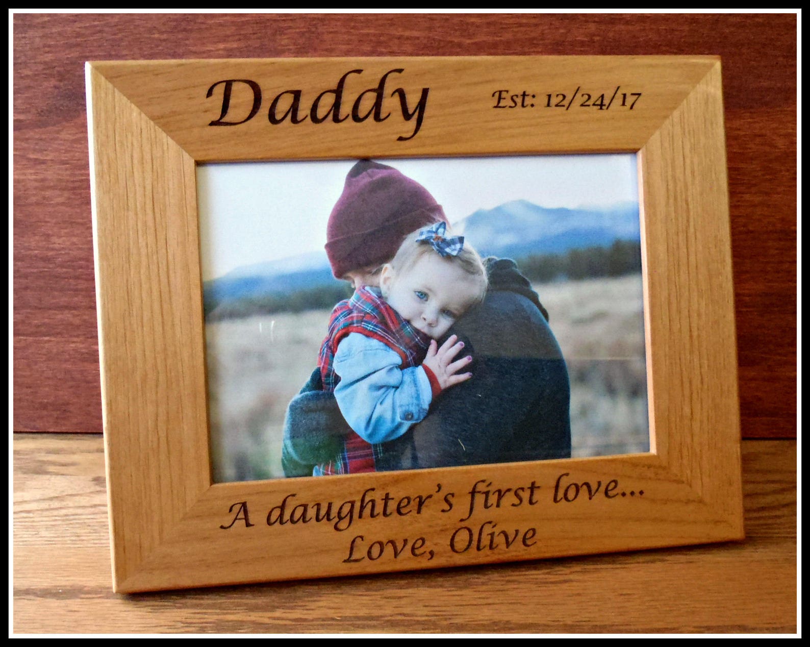 Father's Day Personalized Daddy Picture Frame A Son's - Etsy