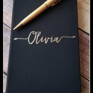 JOURNAL, Personalized Leather Writing Journal, Engraved, Lined Journal ...