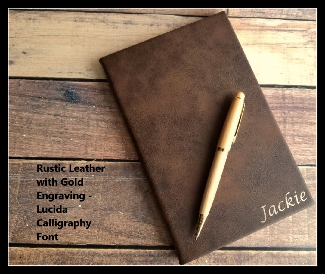 JOURNAL, Personalized Leather Writing Journal, Engraved, Lined Journal ...