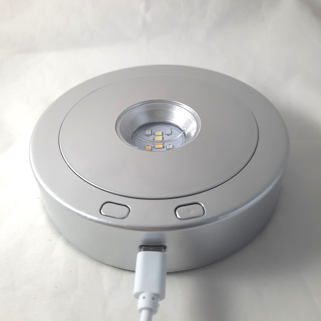 Rotating Multi Color LED Light Base for Art Glass Pieces - Etsy