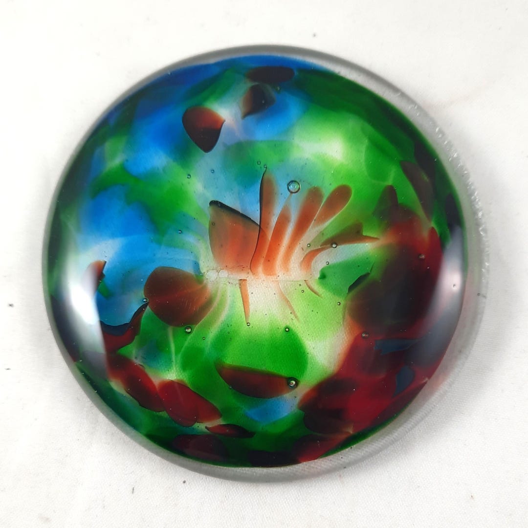 Art Glass Rondel for Stained Glass Work, Multi Color, 2 and 7/8" - Etsy
