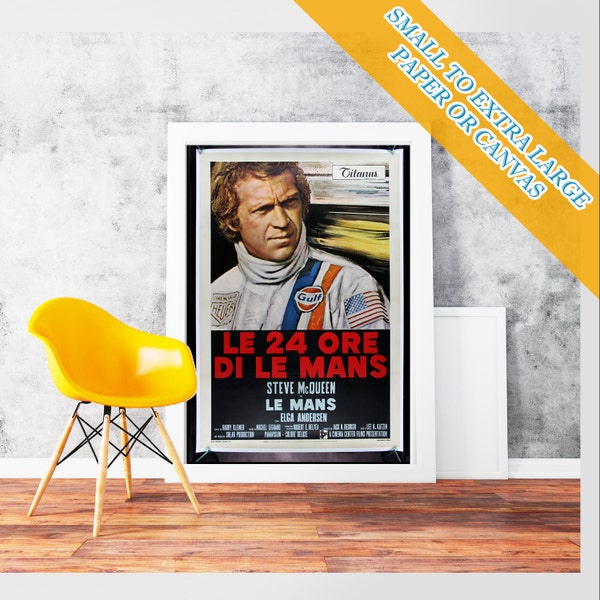 Le Mans Steve Mcqueen Poster - Etsy
