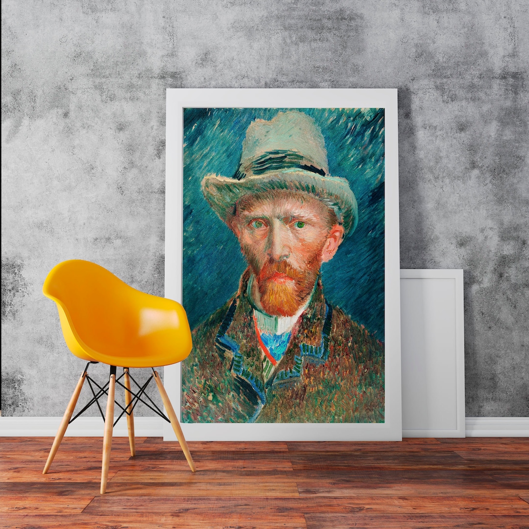 Self Portrait Vincent Van Gogh Painting Artwork - Classic Art Wall Art ...