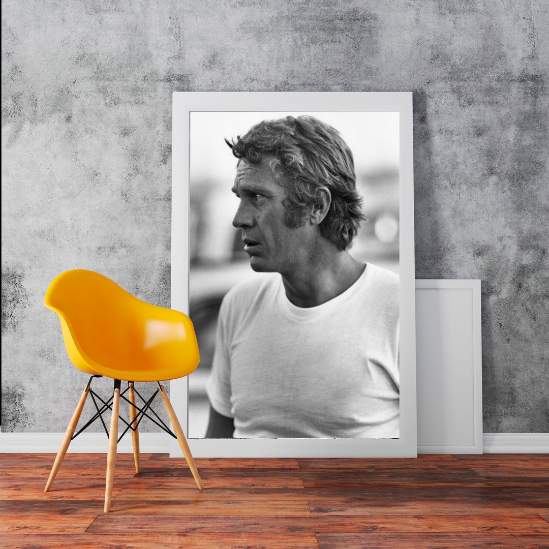 Steve Mcqueen Sofa & Gun the King of Cool Poster Rolled Art - Etsy