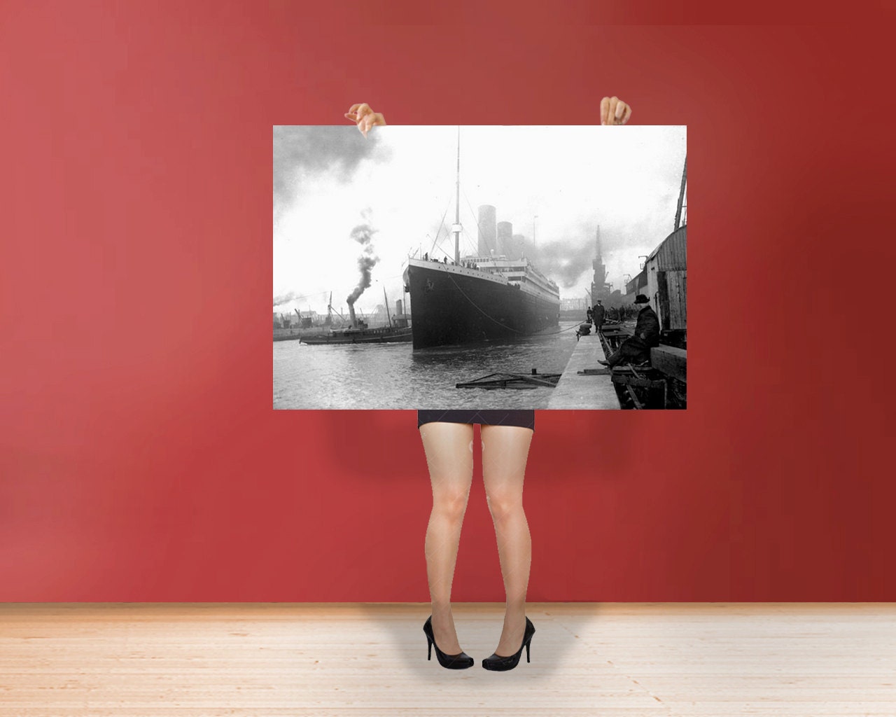 RMS Titanic Poster Rolled Print British Passenger Liner That Sank in ...