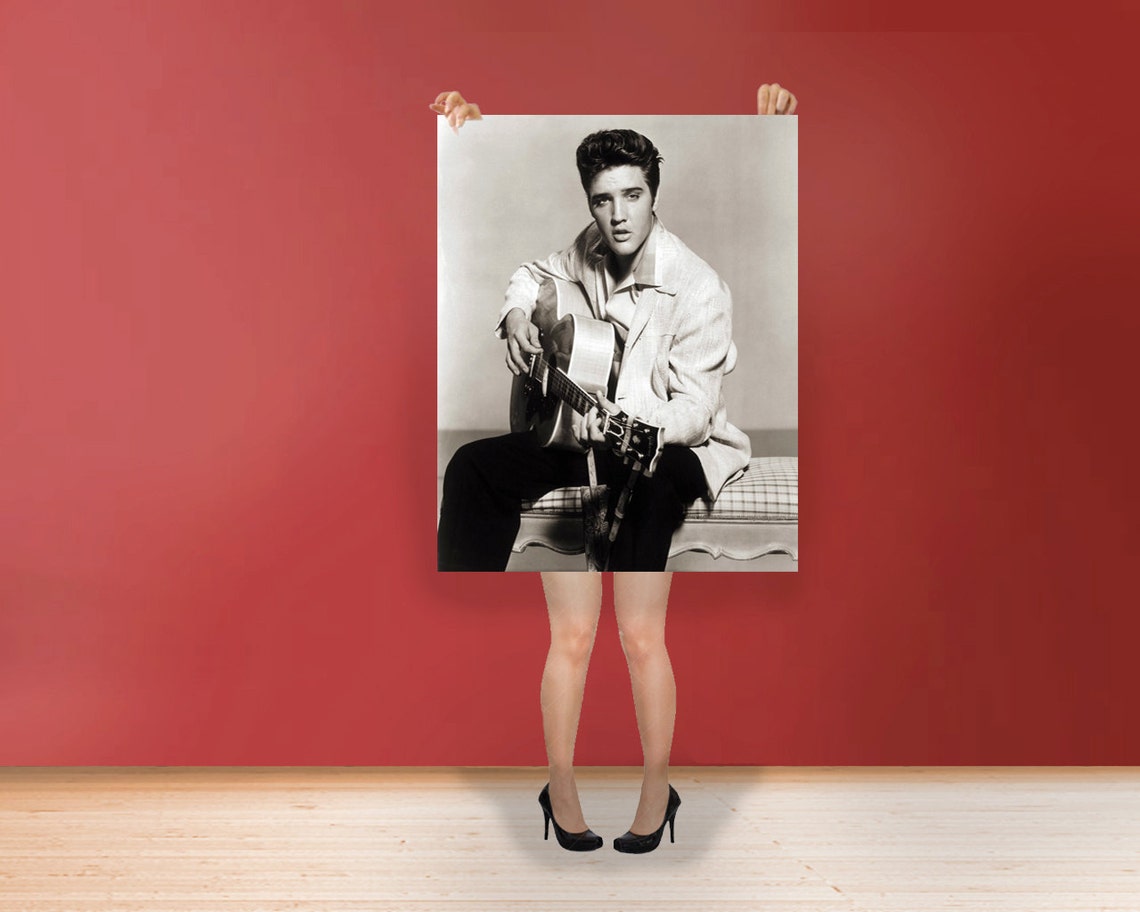 Elvis Presley Classic Art Print Poster Rolled Cotton Matt - Etsy