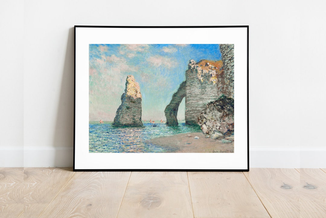 Claude Monet's the Cliffs at Étretat - Japanese Japan Bright ...