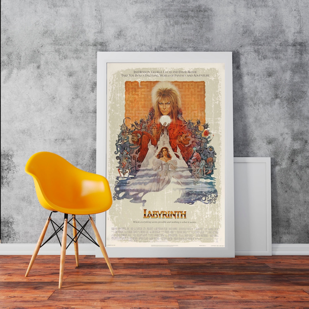 Labyrinth - Movie Wall Art Print Poster Rolled Cotton Matt Canvas ...