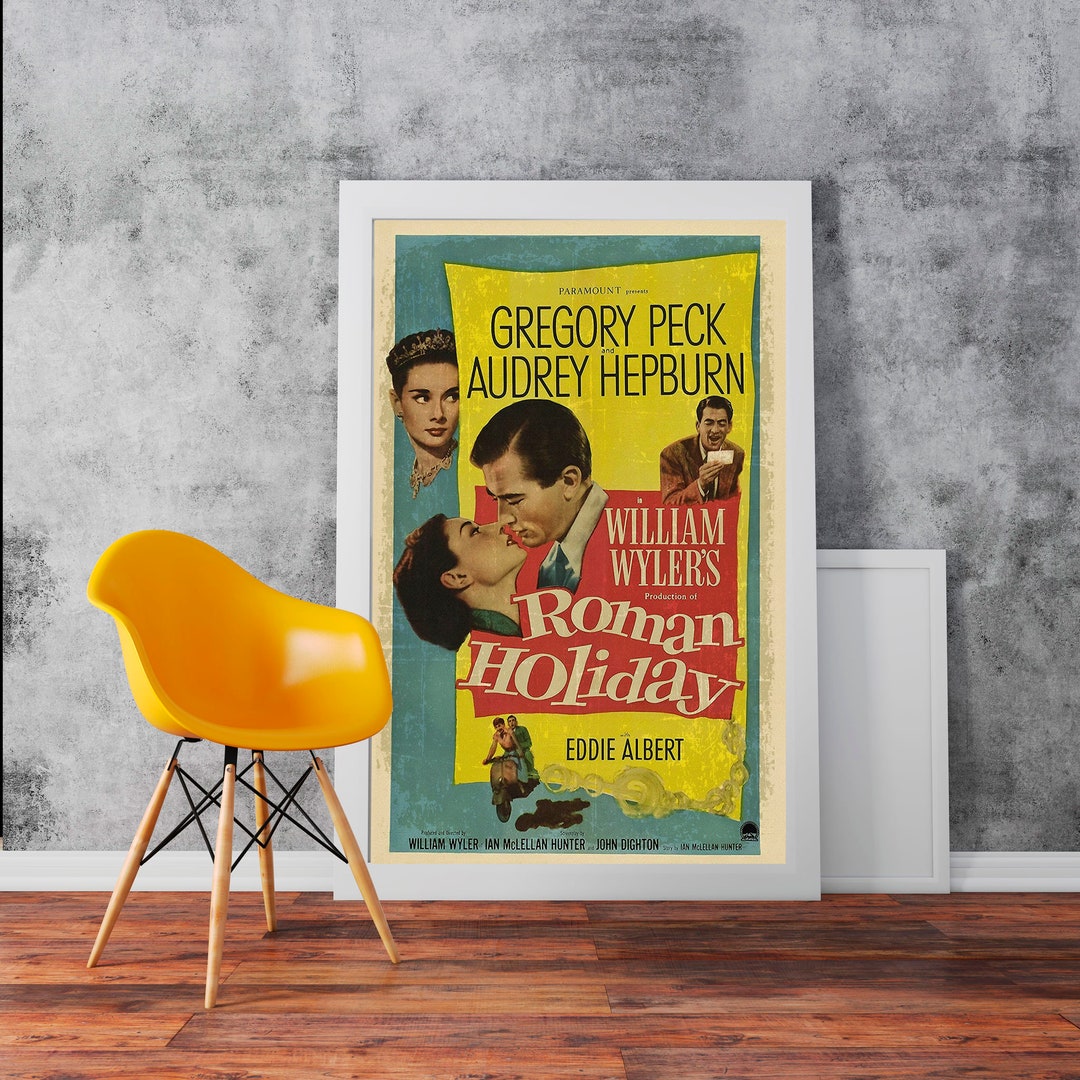 Roman Holiday Audrey Hepburn - Movie Wall Art Print Poster Rolled ...
