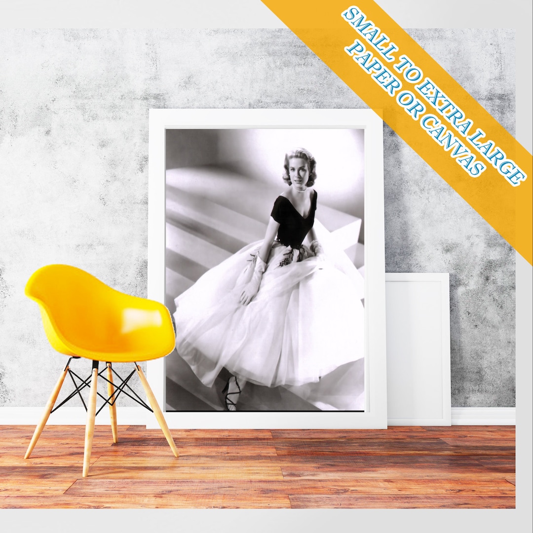 Grace Kelly - Movie Wall Art Print Poster Rolled Cotton Matt Canvas ...