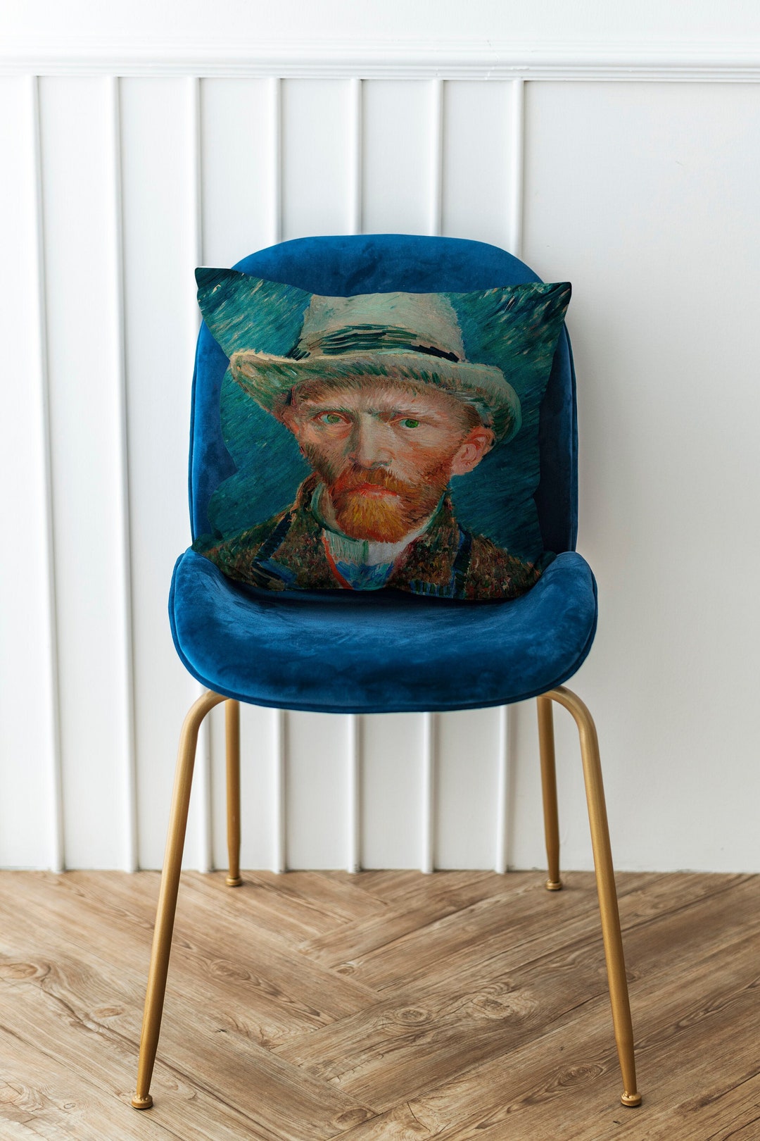 Self Portrait Vincent Van Gogh Painting Artwork - Cushion Case Pillow ...