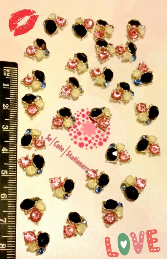 5 Pcs Crystal Rhinestones Cluster Nail Charm for Nail Art or | Etsy