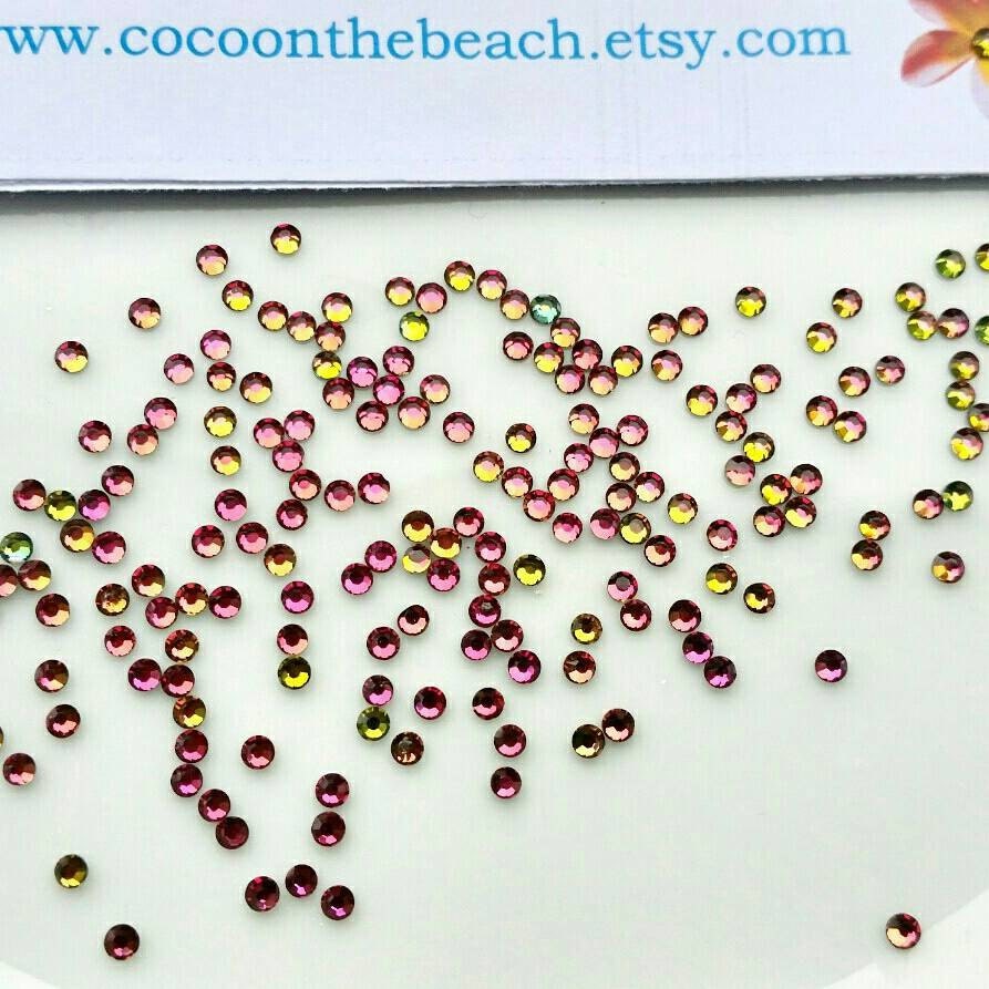 Rainbow Crystal Rhinestones for Nail Art SS6 Crystal in a Pack of 100 ...