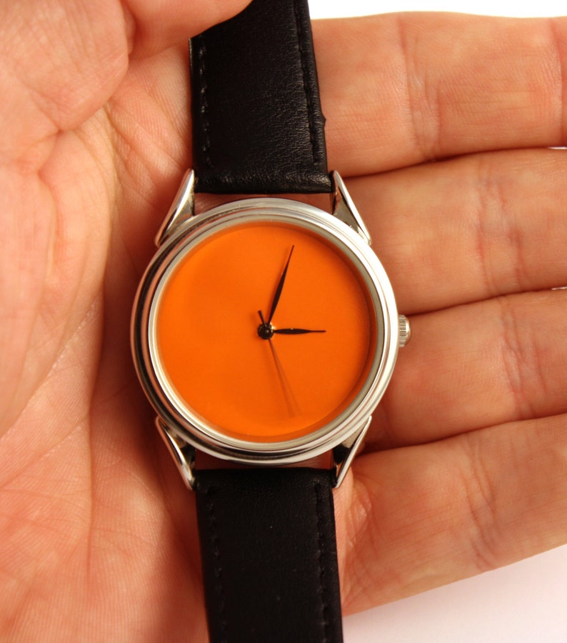Orange Watch, Orange Quartz Watch, Orangemontre Hommerelojes Hombreuhr ...