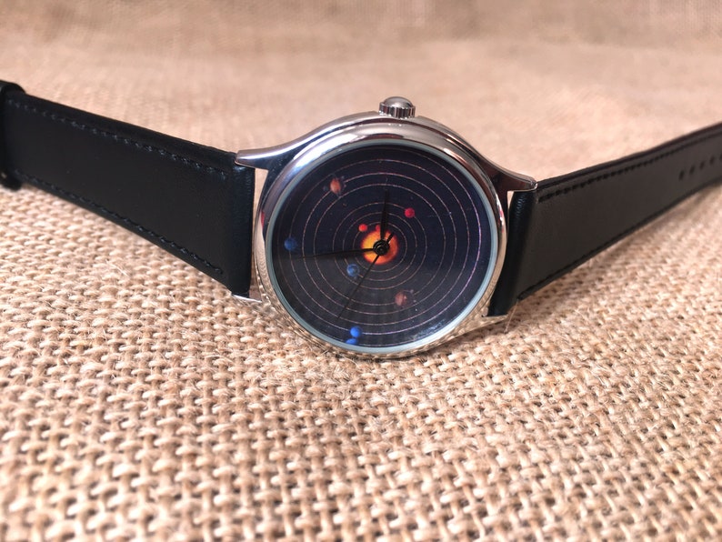 Free Engraving Watch Moon Watch Cosmoss Universe Watches - Etsy