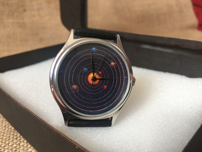 Free Engraving Watch Moon Watch Cosmoss Universe Watches - Etsy