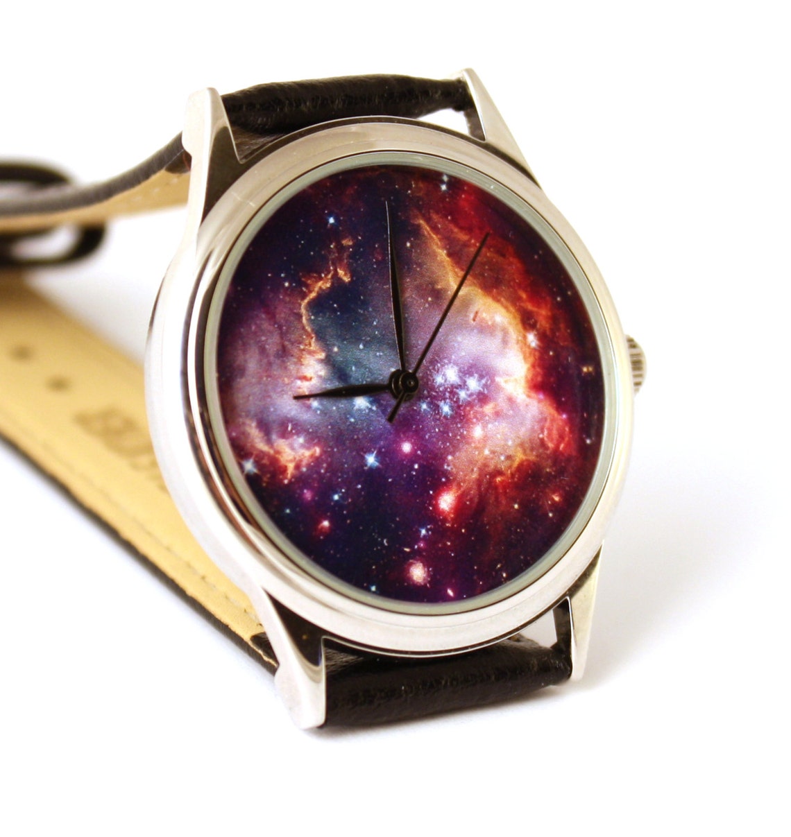 Space Watch Wrist Watch With Space Hubble Photo Galaxymontre - Etsy