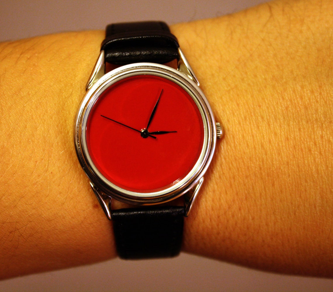 Red Watch, Red Quartz Watch, Redmontre Hommerelojes Hombreuhr, Orologio ...