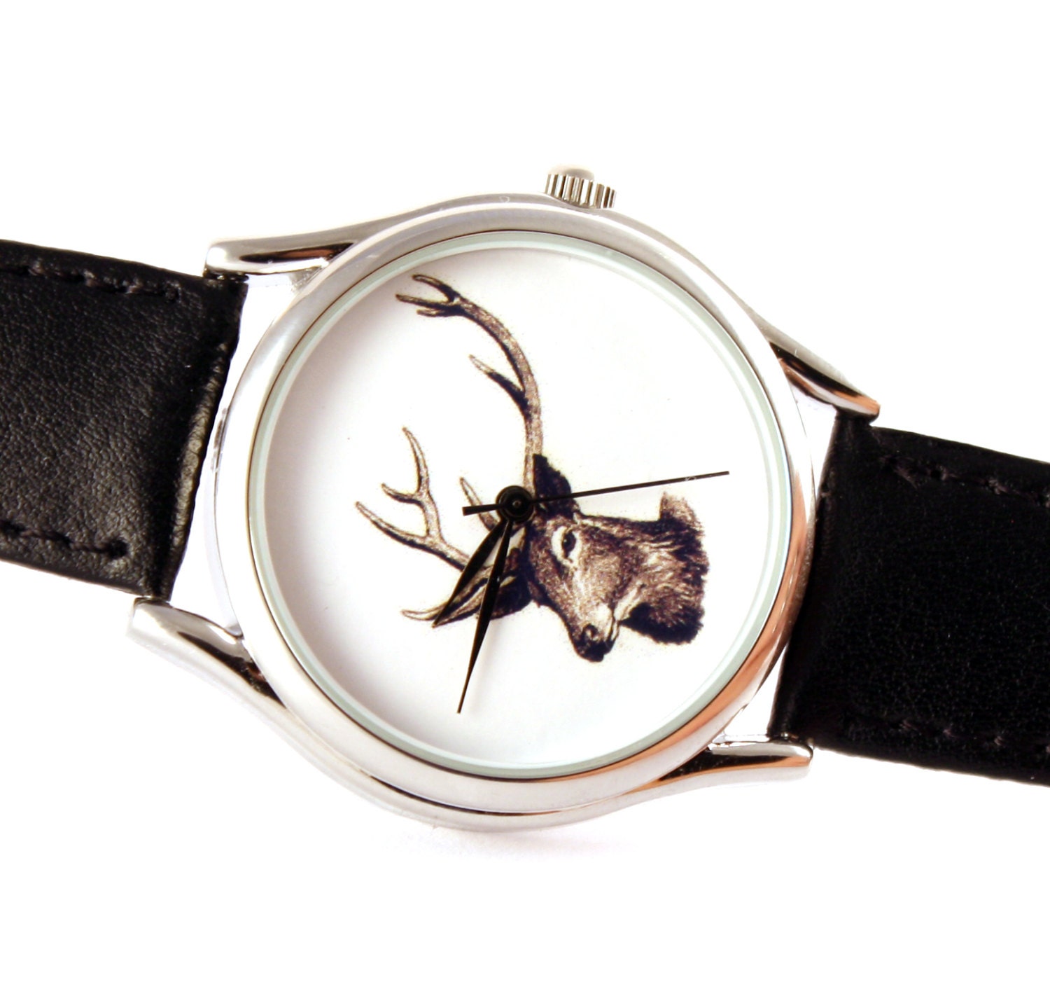 Watch, Deer Watch, Vintage Syle Leaher Watch, Men's Watch, Women Watch ...