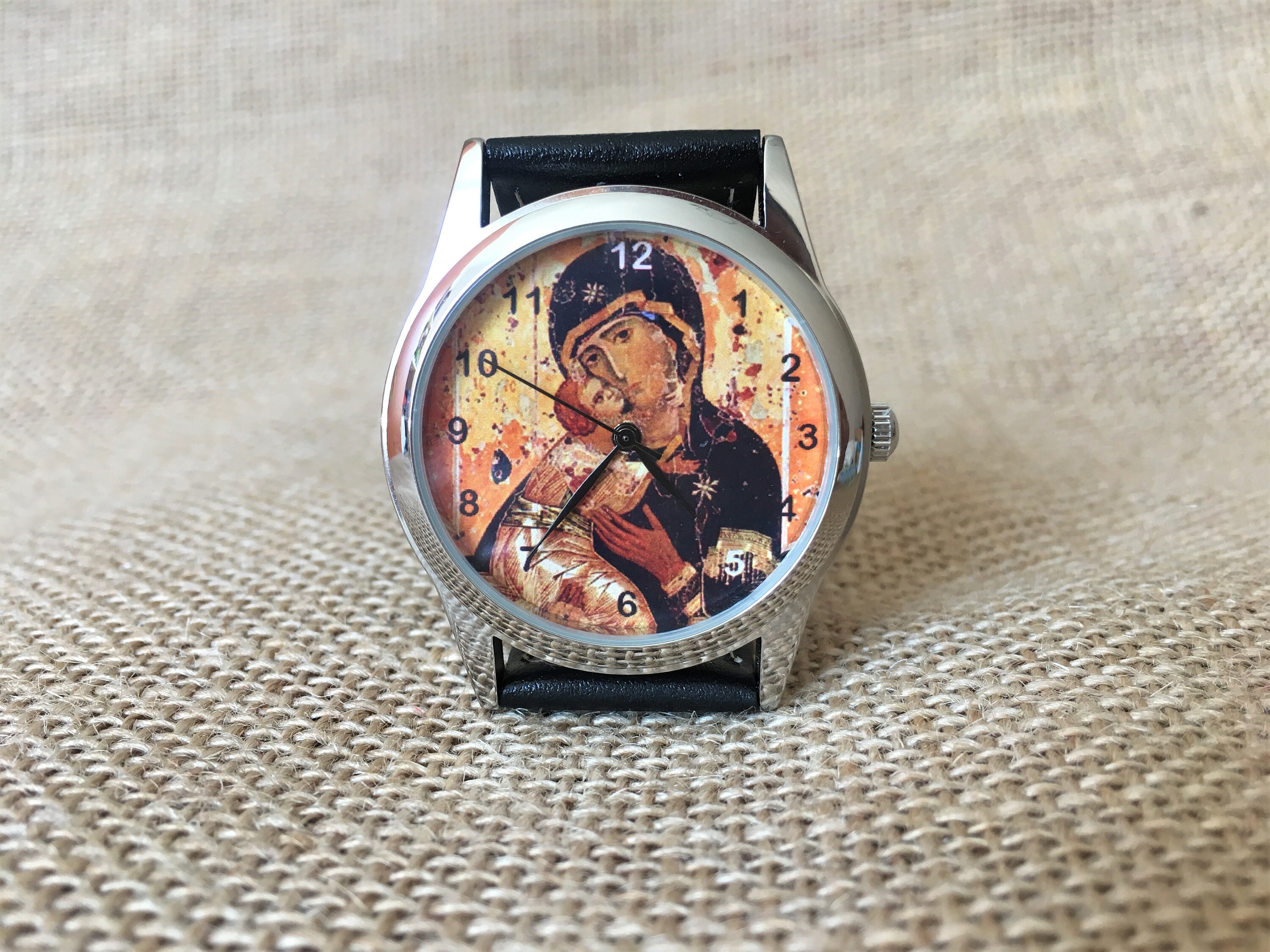 Personalized Watch, Engraved Watch, Christian Mary and Jesus Madonna ...