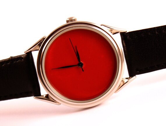 Red watch red quartz watch redmontre hommerelojes hombreuhr orologio