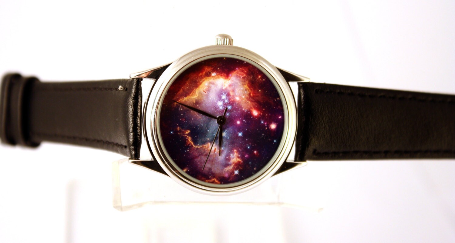 Space Watch Wrist Watch With Space Hubble Photo Galaxymontre - Etsy