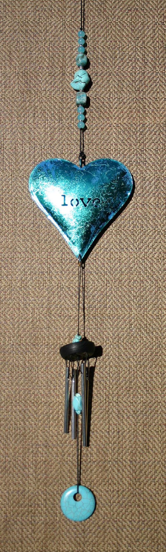Metal Heart Chimes 4 Colors - Etsy