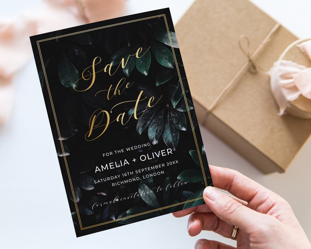Save the Date Invitation, Editable Invitation Instant Download 5 X 7 ...