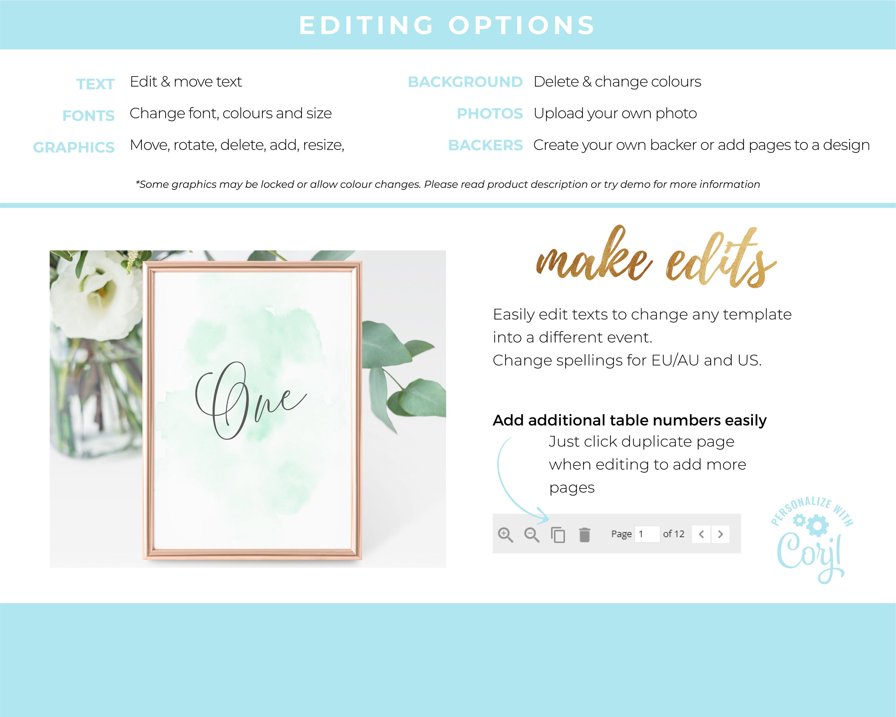 Table Numbers Editable Party Decoration Wedding Table Number - Etsy