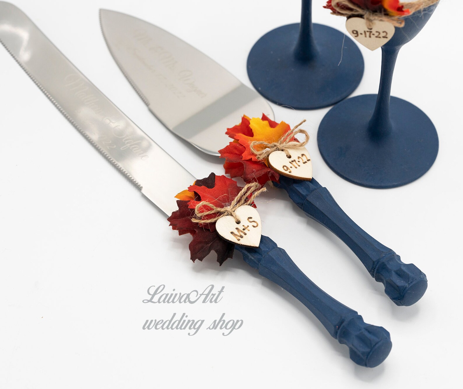 Fall Wedding Champagne Flutes Fall Wedding Toasting Flutes - Etsy