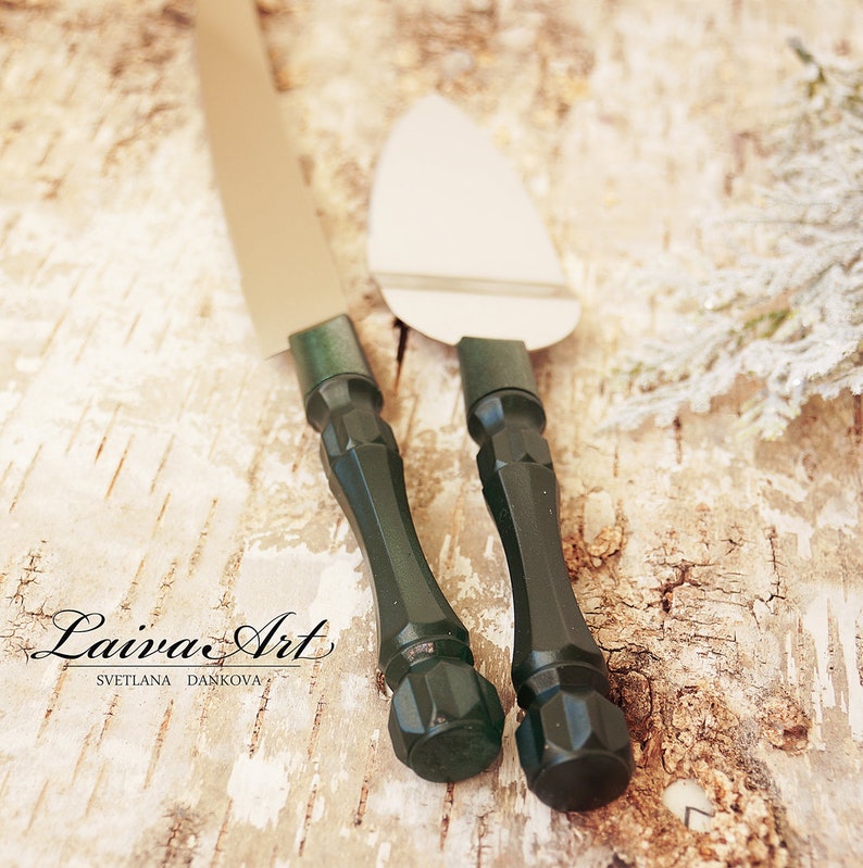 Personalized Rose Gold Wedding Cake Server Set & Knife Cake | Etsy