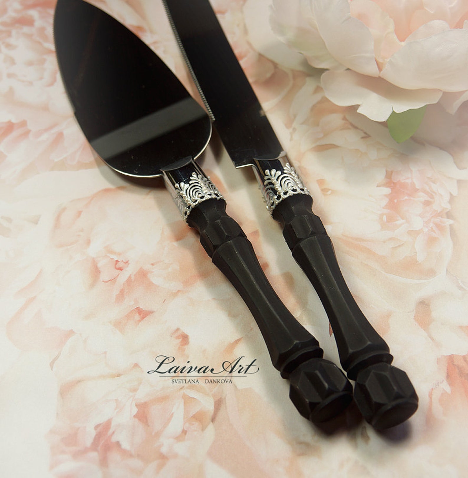 Personalized Wedding Cake Server Set & Knife Cake Cutting Set - Etsy