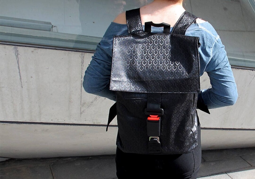 Gothic Bag Gothic Black Vegan Backpack Dark Black Women Backpack ...