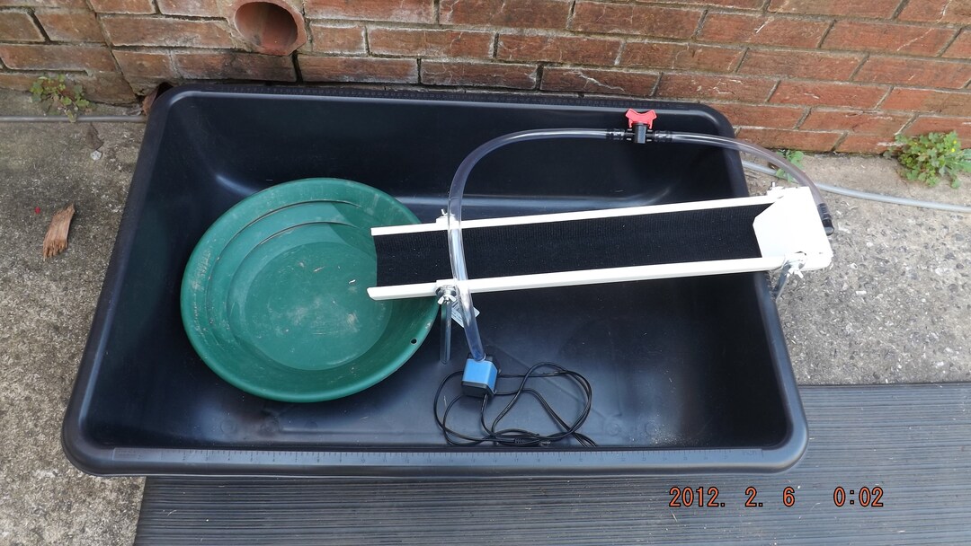 Fine Gold Recovery Recirculating W/ Pump Mini Sluice Box / Legs ...