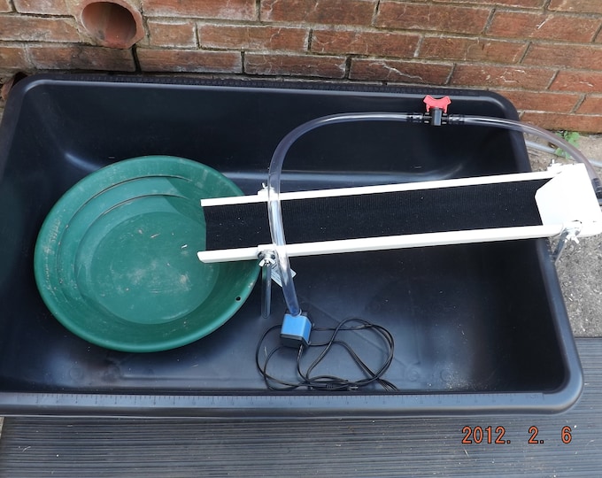 Fine Gold Recovery Recirculating W/ Pump Mini Sluice Box / Legs ...