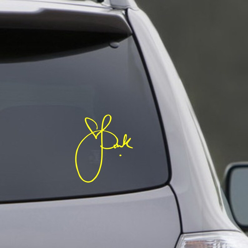 Pnk Autograph Vinyl Decal/sticker for Window Car Cup - Etsy