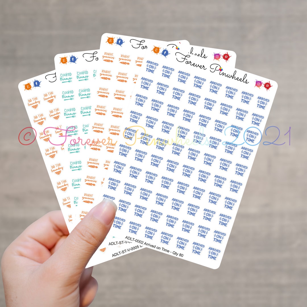 Adulting Reward Planner Sticker Sheet - Etsy