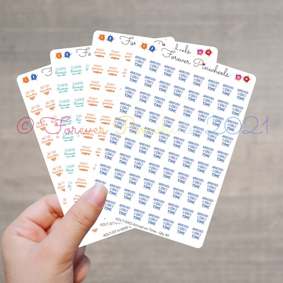 Adulting Reward Planner Sticker Sheet - Etsy